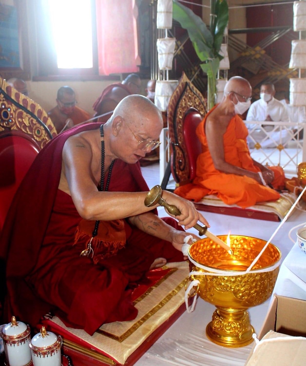 วัดปงท่าข้าม!ประกอบพิธี พุทธาภิเษกพระยอดขุนพลพิมพ์ขุนแผน